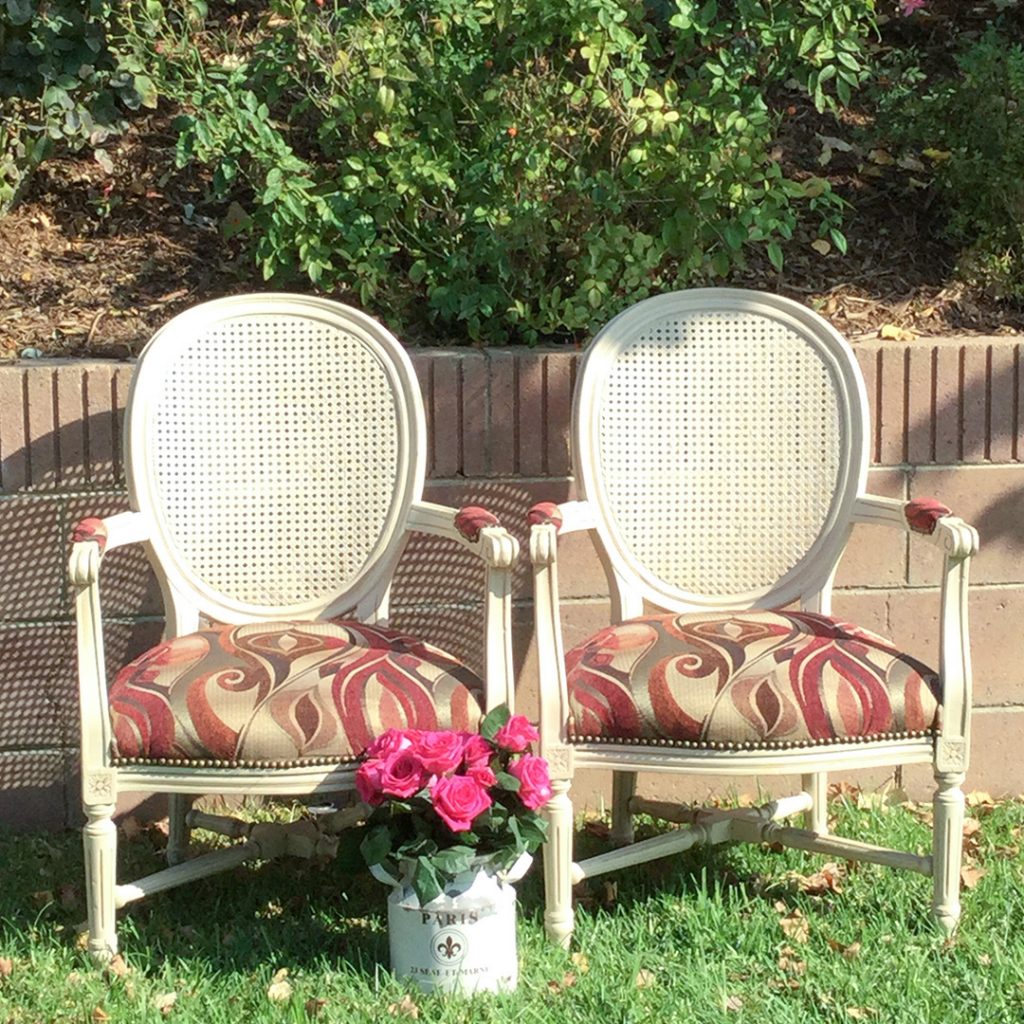 Vintage Old Ochre Chairs Set - LazyDays&Sundays